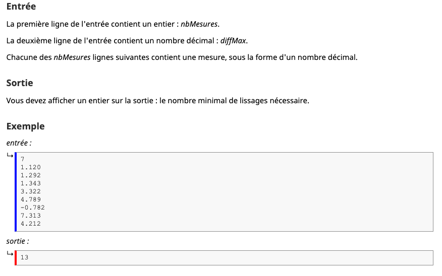 [Résolu] Lissage de signal - France IOI (Python) par Romainj78 - page 1 - OpenClassrooms
